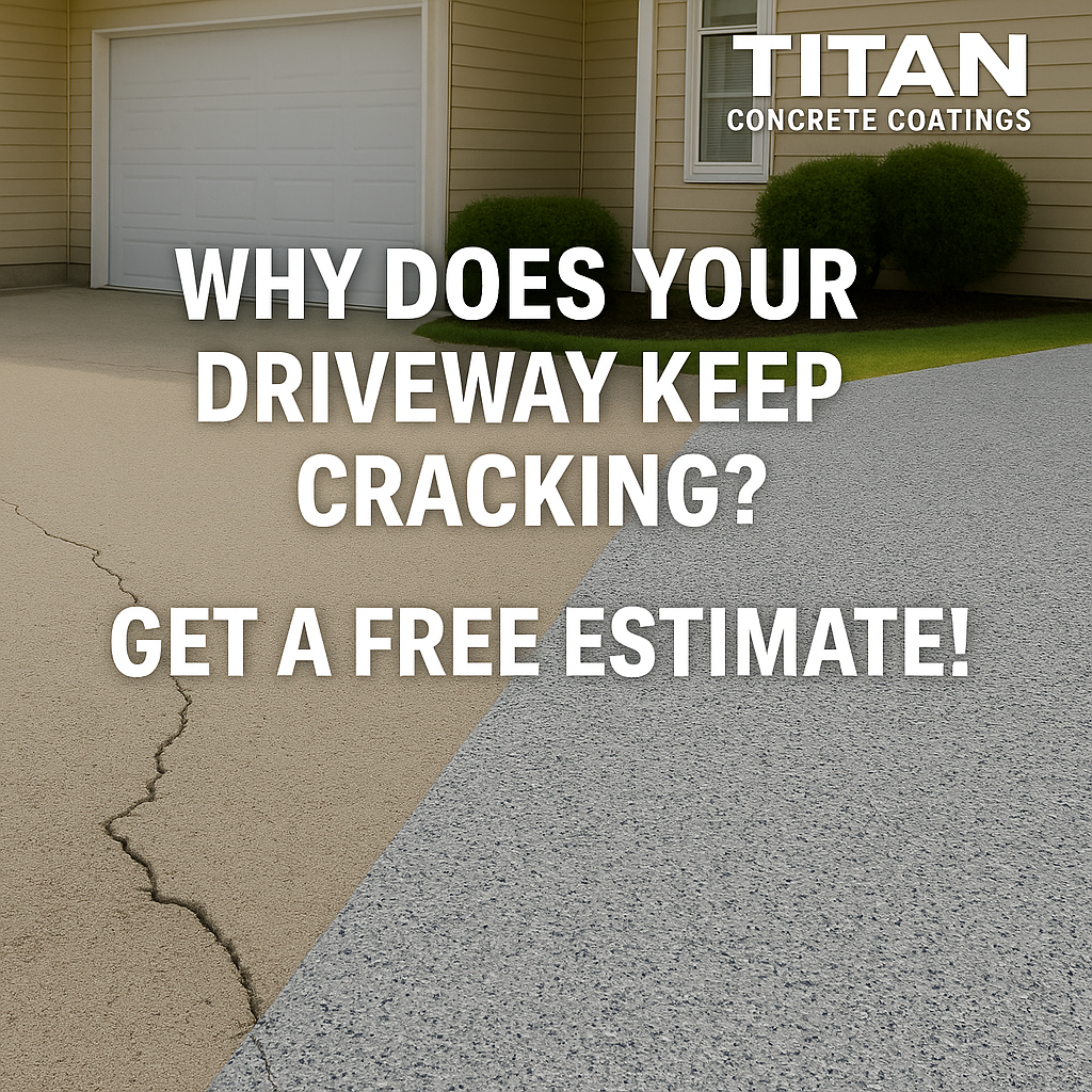 Why Your Driveway Keeps Cracking | Titan Concrete Coating