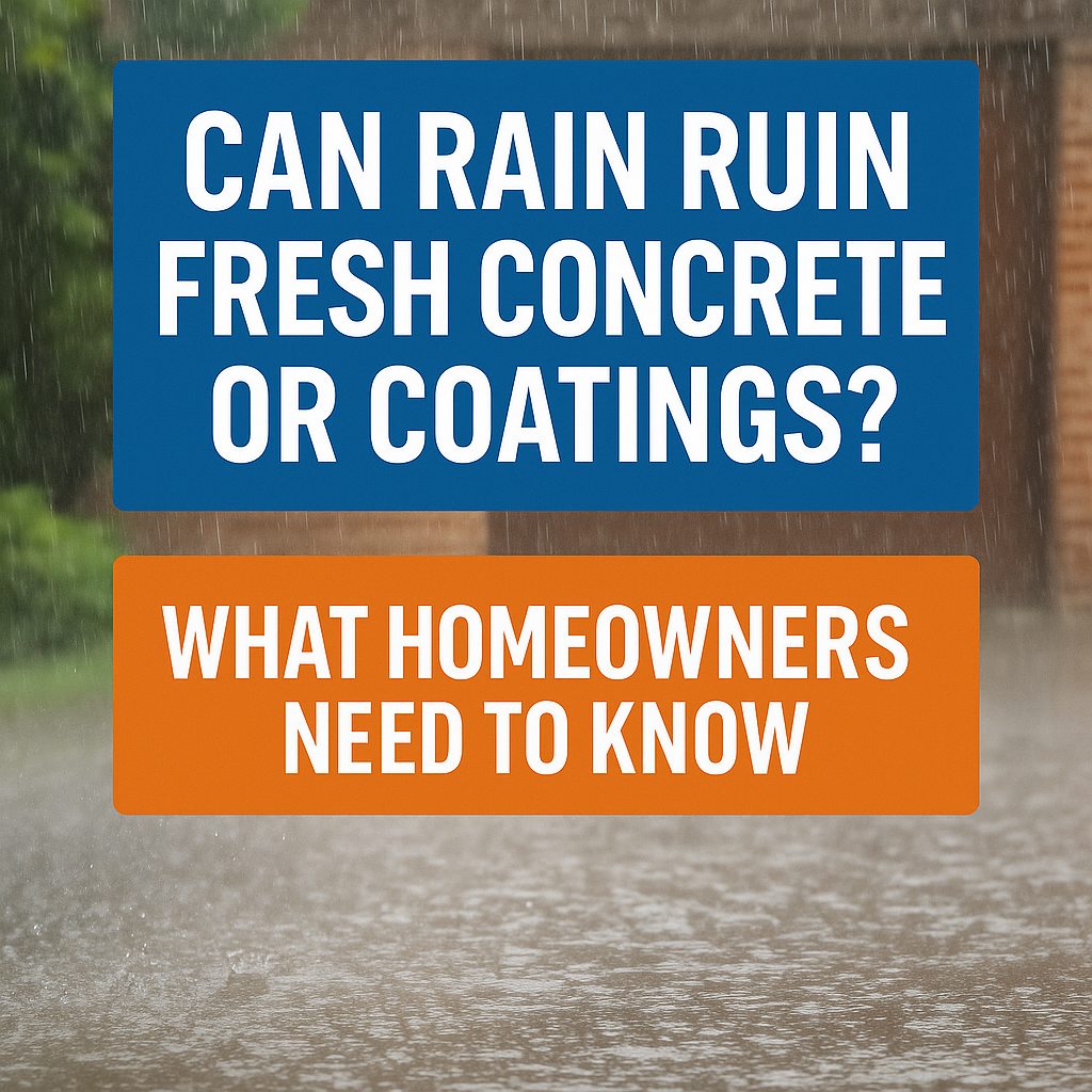 Can Rain Ruin Fresh Concrete or Coatings? | Titan Concrete Coatings