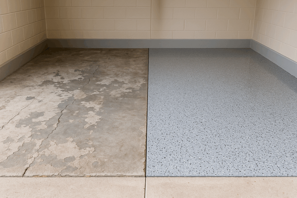 Can You Apply a New Coating Over Old Concrete? | Titan Concrete Coatings