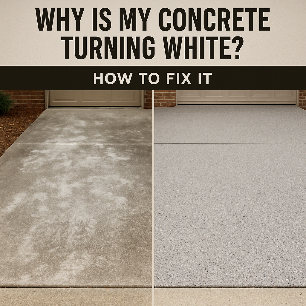 Why Is My Concrete Turning White? How to Fix It | Titan Concrete Coatings